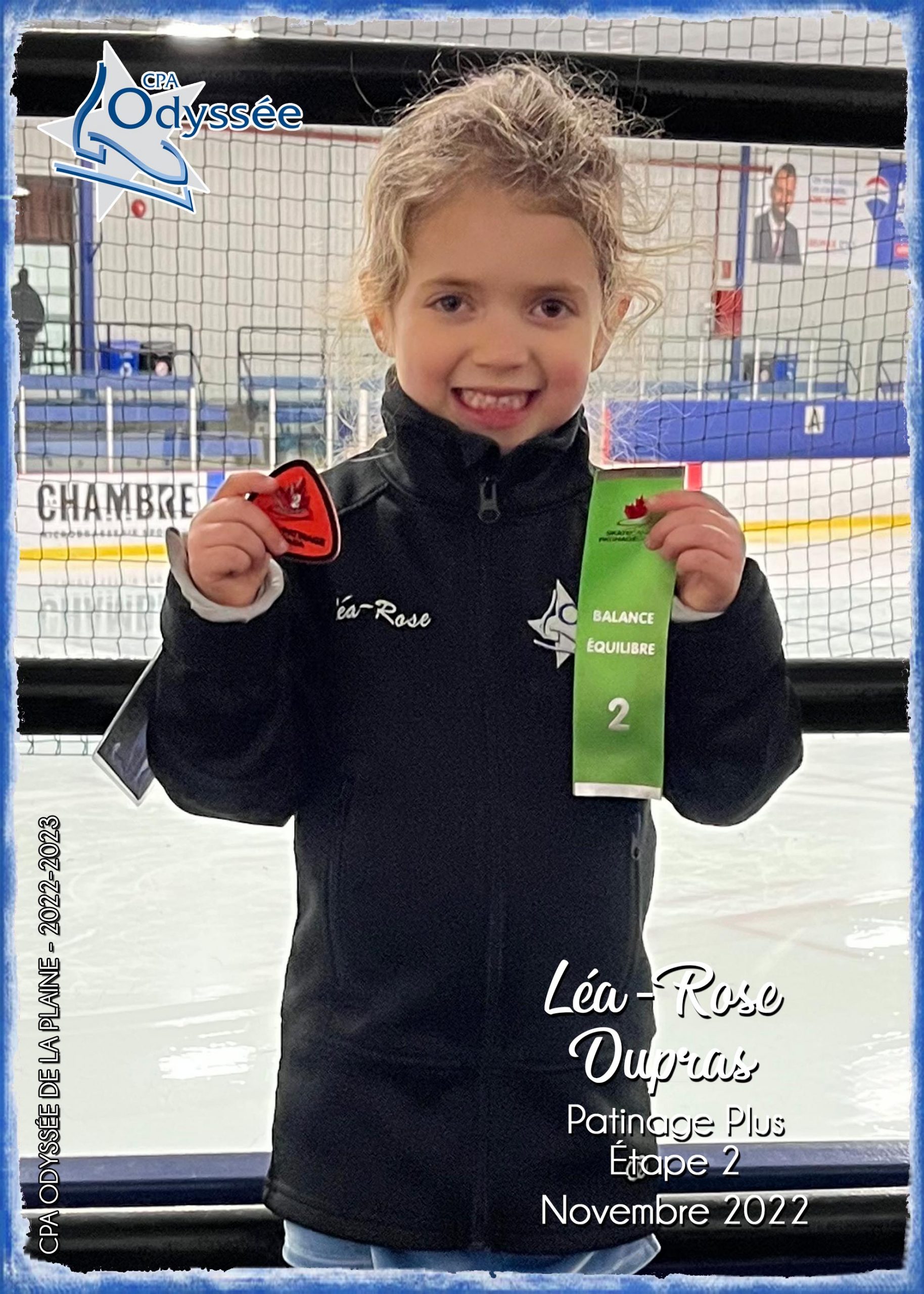 Léa-Rose Dupras étape 2 2022-2023 - CPA La Plaine
