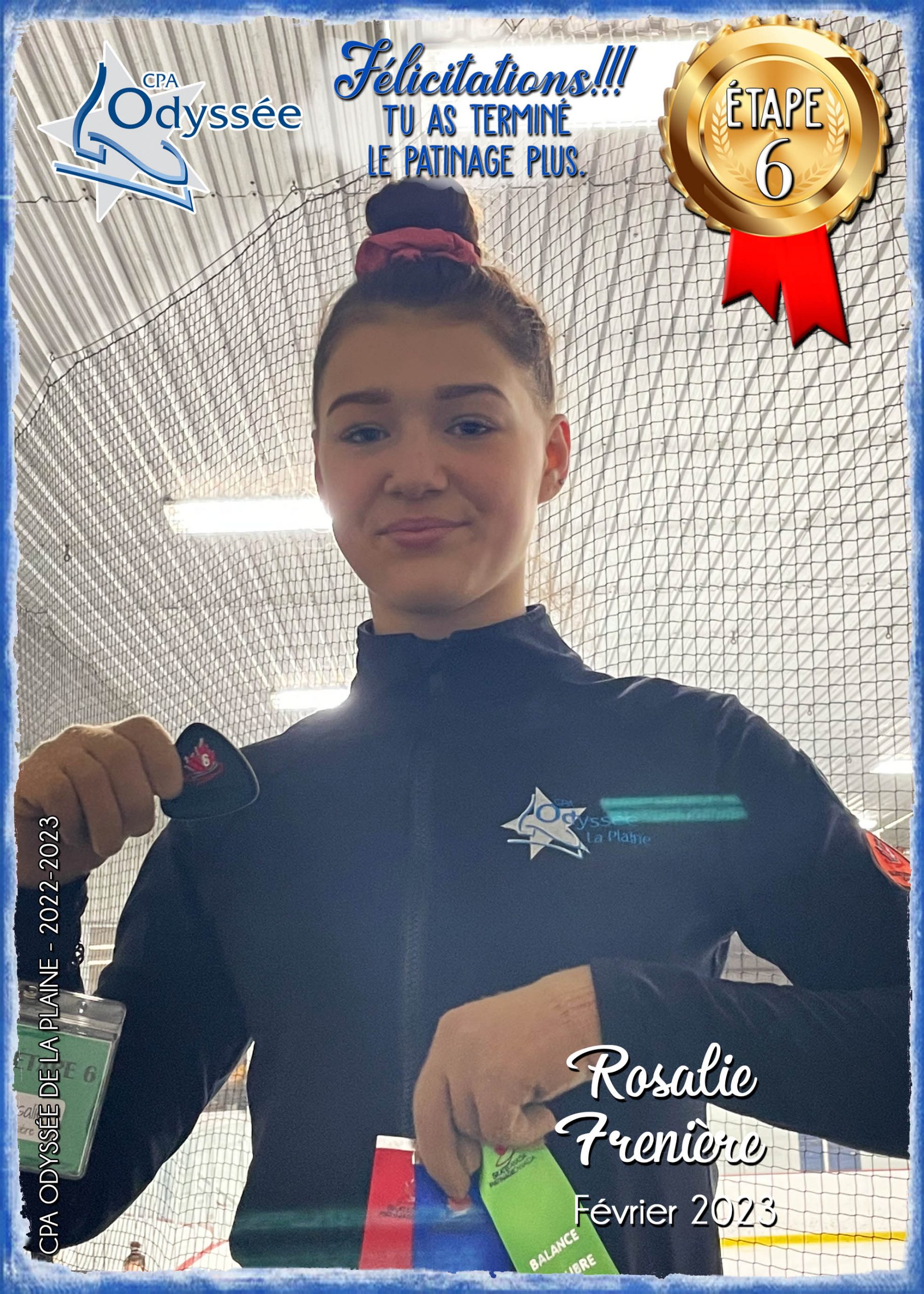 Rosalie Frenière étape 6 2022-2023 - CPA La Plaine